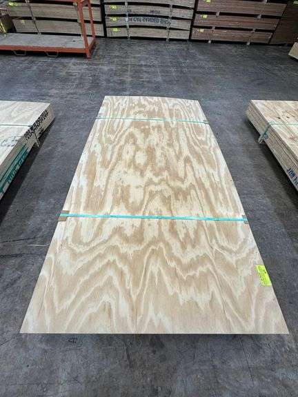 Sanded Shop Plywood 1/4"x48"x96" - Lambrecht Auction, Inc.