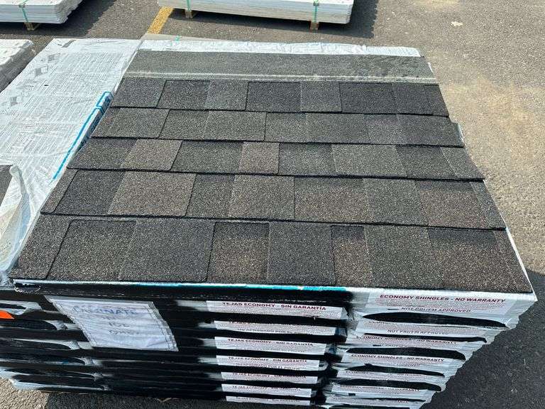 Ice Gray Architectural Shingles - Lambrecht Auction, Inc.
