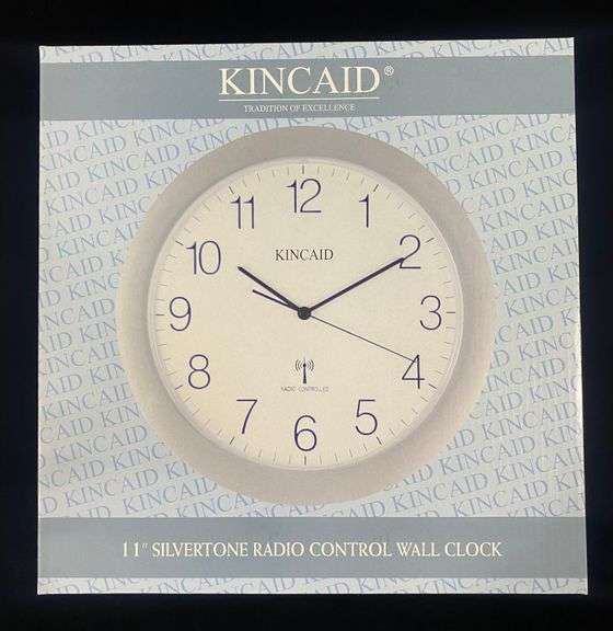 Kincaid Radio-Controlled Wall Clock (11", Silvertone) - Lambrecht ...