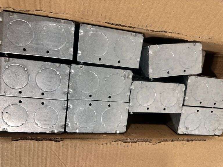 Southwire 4 in. W x 2-1/8 in. D Steel Metallic Square Box (24 Pack) - Lambrecht Auction, Inc.