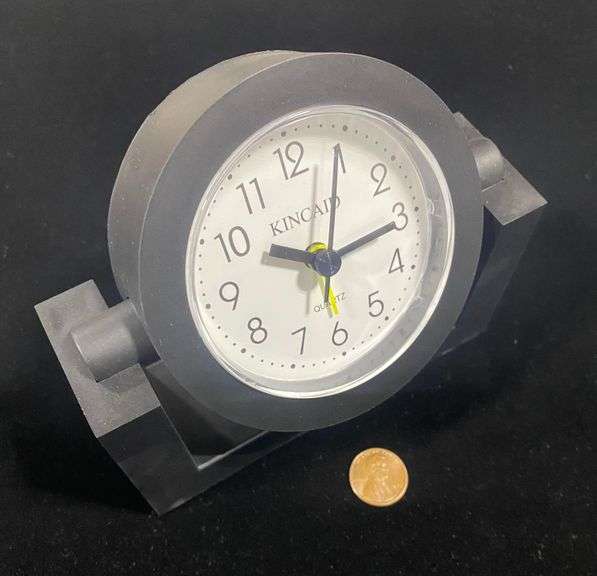 Kincaid Swivel Desktop Clock w/ Alarm - Lambrecht Auction, Inc.