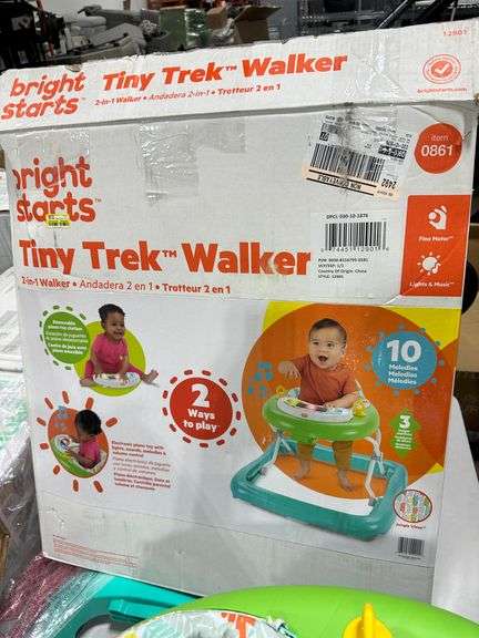 Bright Starts Tiny Trek 2-in-1 Baby Activity Walker - Lambrecht Auction ...