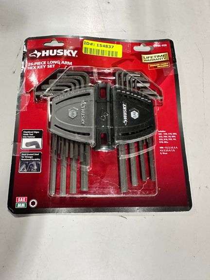 Husky SAE/Metric Long Arm Hex Key Set - Lambrecht Auction, Inc.