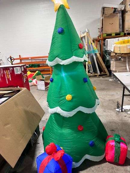 6.5 ft. LED Tree With Gift Boxes Christmas Airblown Inflatable ...