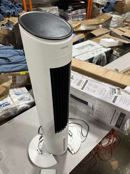 Vissani 1 Gal. 210 CFM 3-Speed Tower Evaporative Cooler 215 sq. ft ...