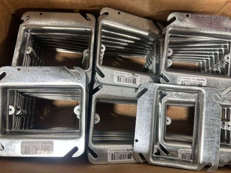 Southwire 4 in. W Steel Metallic 1-Gang Single-Device Square Cover (50 ...