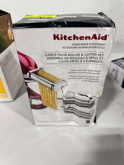 KitchenAid 3-Piece Gray Pasta Roller And Cutter Attachments For ...