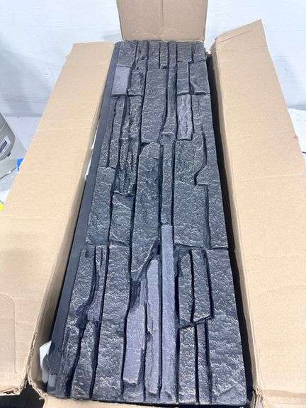 GenStone Stacked Stone Iron Ore 12 in. x 42 in. Faux Stone Siding Panel ...