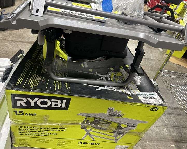RYOBI 15 Amp 10 in. Compact Portable Corded Jobsite Table Saw With ...