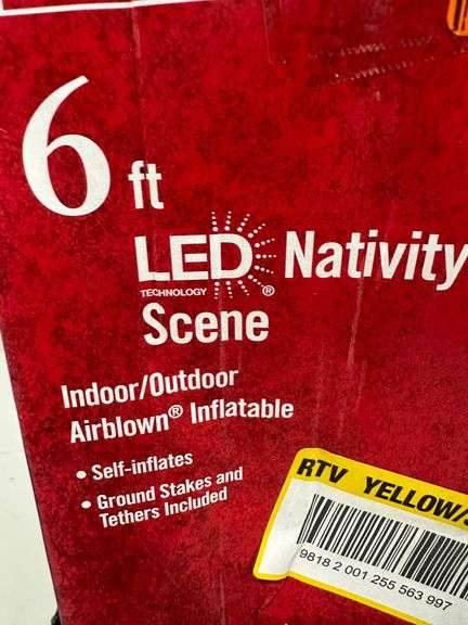 Home Accents Holiday 6 Ft. LED Nativity Scene Inflatable* Has Hole ...