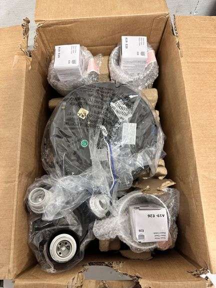 Hampton Bay Riley 44 in. Indoor LED Bronze Dry Rated Downrod Ceiling ...