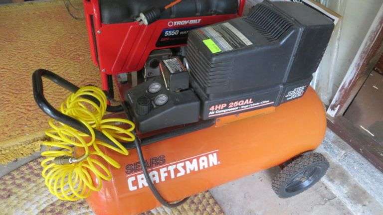 Craftsman 4 HP Air Compressor - Lambrecht Auction, Inc.