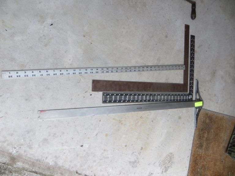 Drafting & Framing Squares, Aluminum Rule - Lambrecht Auction, Inc.