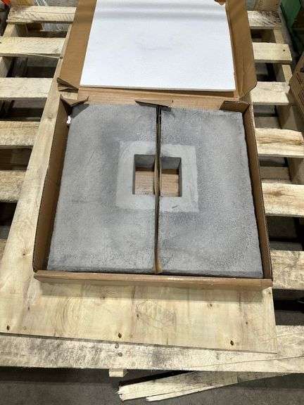 Clipstone Grey Peaked Split Column CapStone 18 in x 18 in for 4x4 Post ...