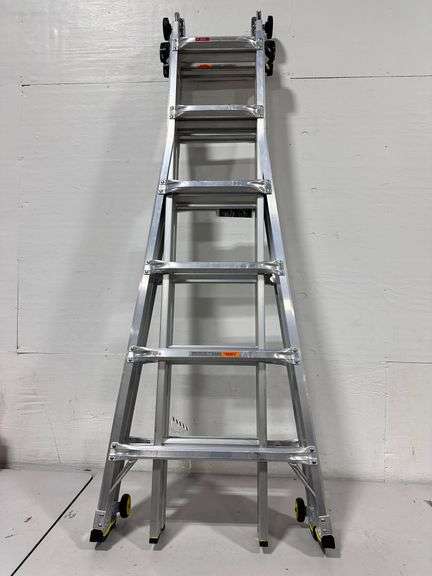 Gorilla Ladders 26 ft. Reach MPXW Aluminum Multi-Position Ladder with ...