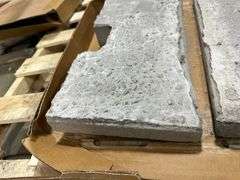 Clipstone Grey Peaked Split Column CapStone 18 in x 18 in for 4x4 Post ...