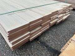 Sandstone PVC Grooved Decking 5/4"x6"x12' - Lambrecht Auction, Inc.