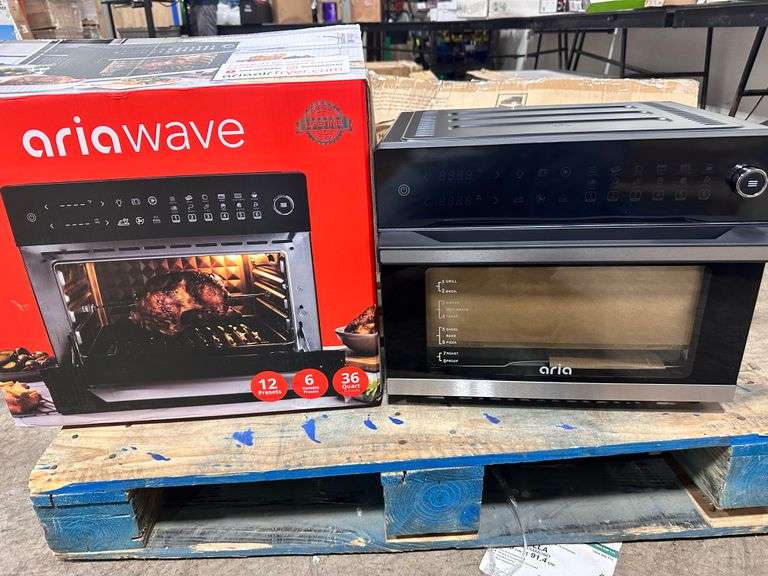 ARIA Ariawave 36 qt. Black Air Fryer Oven - Lambrecht Auction, Inc.