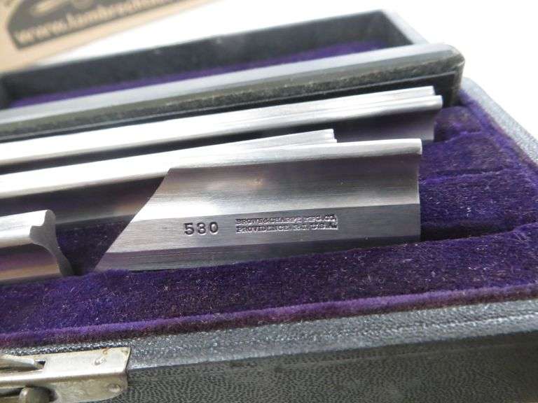 Brown & Sharpe 503 Machinist Straight Edge Set - Lambrecht Auction, Inc.