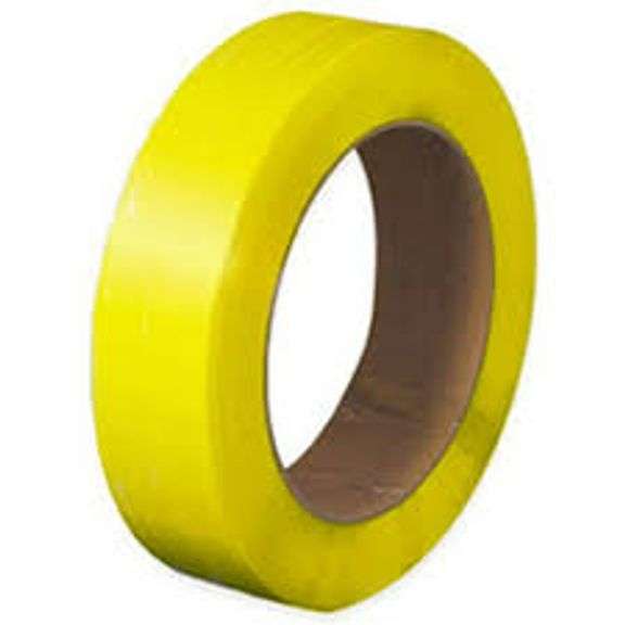 CWC Poly Strapping 1/2" x 9,000' Yellow - Lambrecht Auction, Inc.