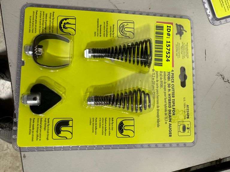 RYOBI Cutter Tips for Drain Auger P4003 (4-Piece) - Lambrecht Auction, Inc.