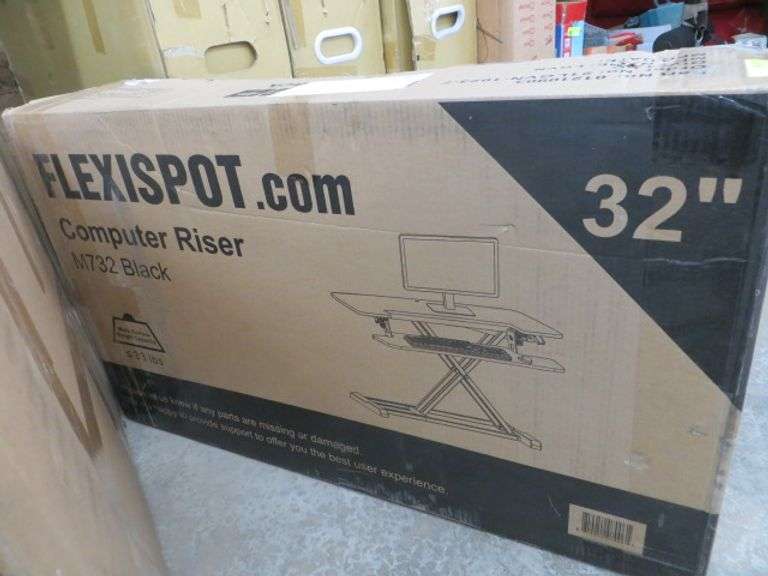 Flexispot Computer Desk Black Unassembled - Lambrecht Auction, Inc.