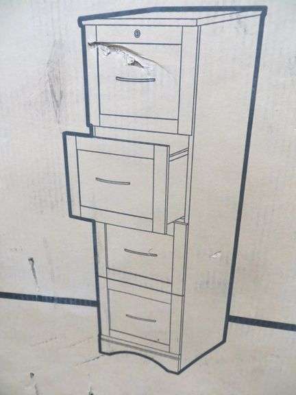 Realspace 4 Drawer Vertical File Dark Grey Unassembled - Lambrecht ...