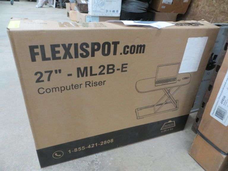Flexispot ML2 Sit/ Stand Converter Desk Unassembled - Lambrecht Auction, Inc.