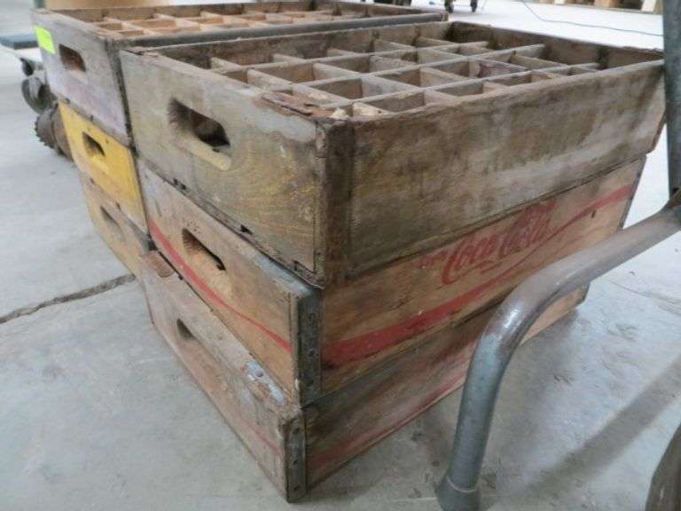 Six Wooden Coke Boxes - Lambrecht Auction, Inc.