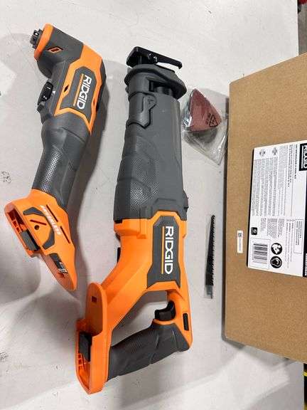 RIDGID 18V Brushless 2-Tool Combo Kit with Reciprocating Saw and Multi ...