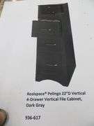 Realspace 4 Drawer Vertical File Dark Grey Unassembled - Lambrecht ...