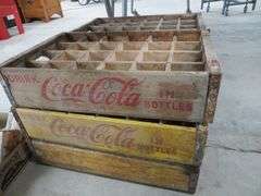 Six Wooden Coke Boxes - Lambrecht Auction, Inc.