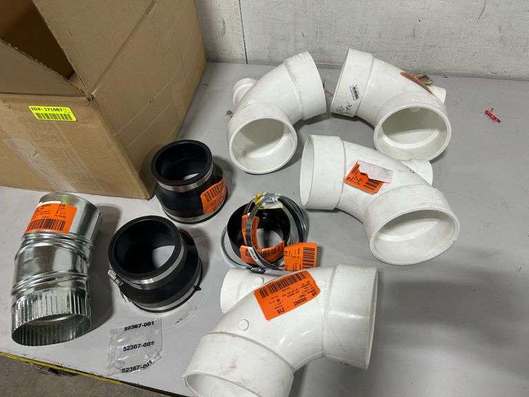 Assorted Duct & PVC Hardware - Lambrecht Auction, Inc.
