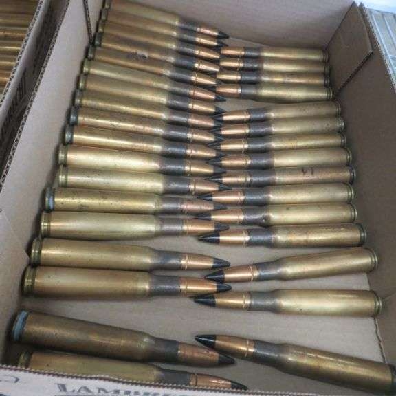 Ammo - Reloaded .50 BMG 33 rnds - Lambrecht Auction, Inc.