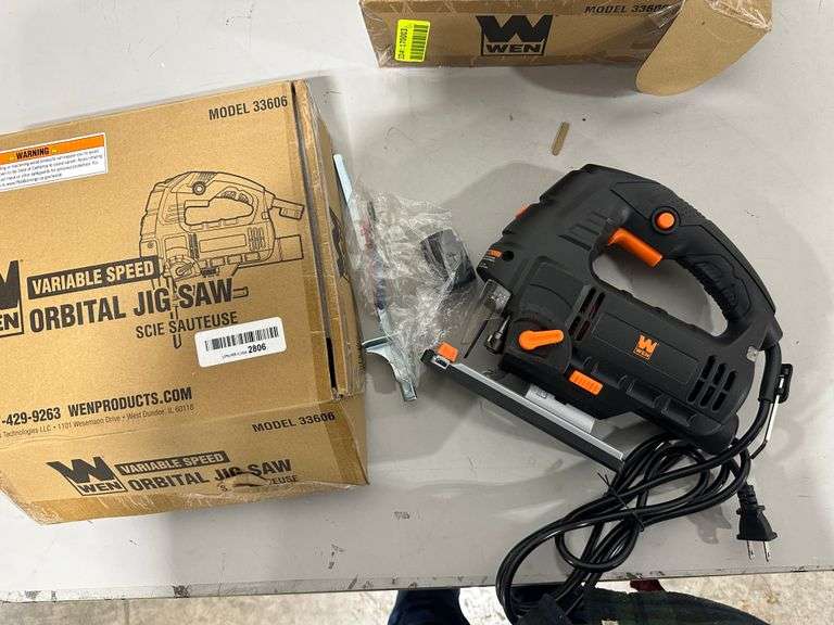 WEN 33606 6.6-Amp Variable Speed Orbital Jig Saw with Laser And LED ...