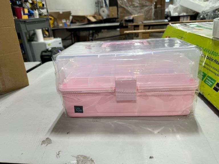 Wewline Pink Storage Bin - Lambrecht Auction, Inc.