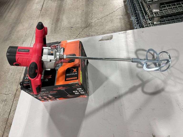 Concrete Mixer Machine, 1600W Cement Mixer Mixing Drill Tool ...