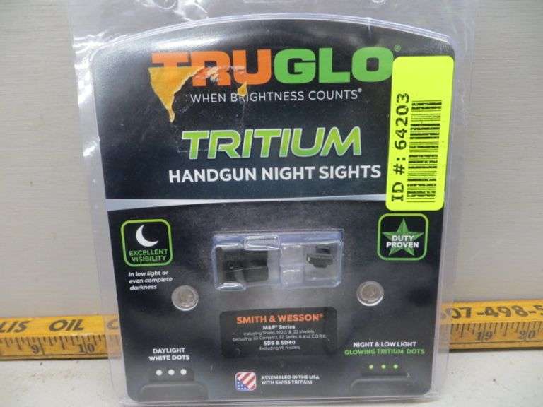 Tru Glo Night Sights S&W,M&P, and SD - Lambrecht Auction, Inc.