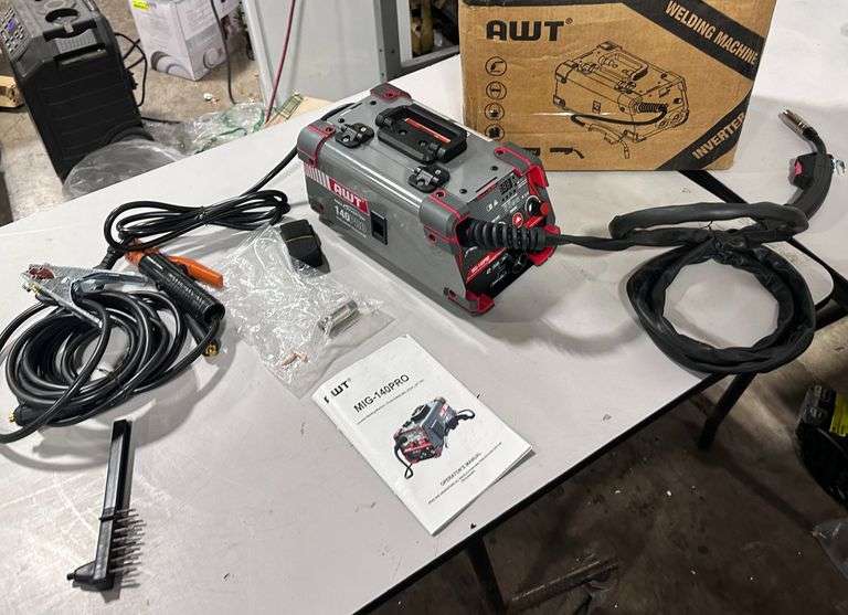 AWT 140Amp MIG Welder Flux Core MIG Welder/Stick/Lift TIG 3 in 1 ...