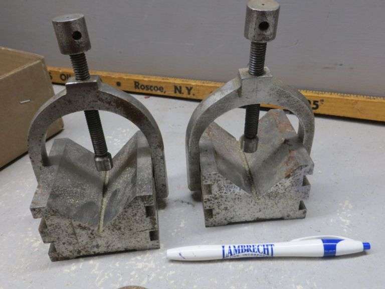 V-Blocks & Dial Indicator Stands - Lambrecht Auction, Inc.