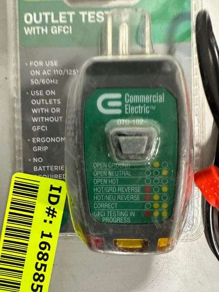 Commercial Electric Pocket size multimeter + Outlet Tester - Lambrecht ...