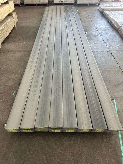 Garapa Gray Composite Starter Decking 5/4"x6"x16' - Lambrecht Auction, Inc.