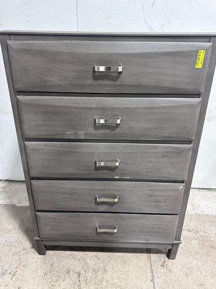 Caitbrook 5 Drawer Chest Of Drawers - Lambrecht Auction, Inc.