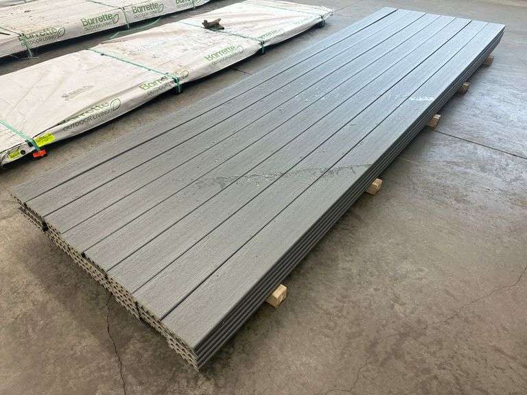 Elevate Lake Fog Composite Decking 5/4"x6"x12' GV - Lambrecht Auction, Inc.