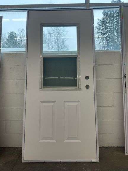 Exterior Mobile Home Door 2 Lite W/ Vertical Screen 36"x80" Left Hand ...