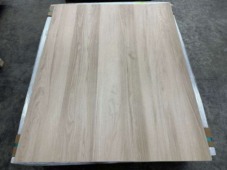 Rainbow Maple Beige SPC Flooring 5mmx8"x48" - Lambrecht Auction, Inc.