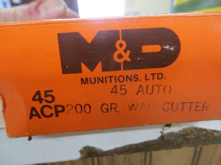 Ammo - MD .45 ACP 200gr WC 50/bx - Lambrecht Auction, Inc.