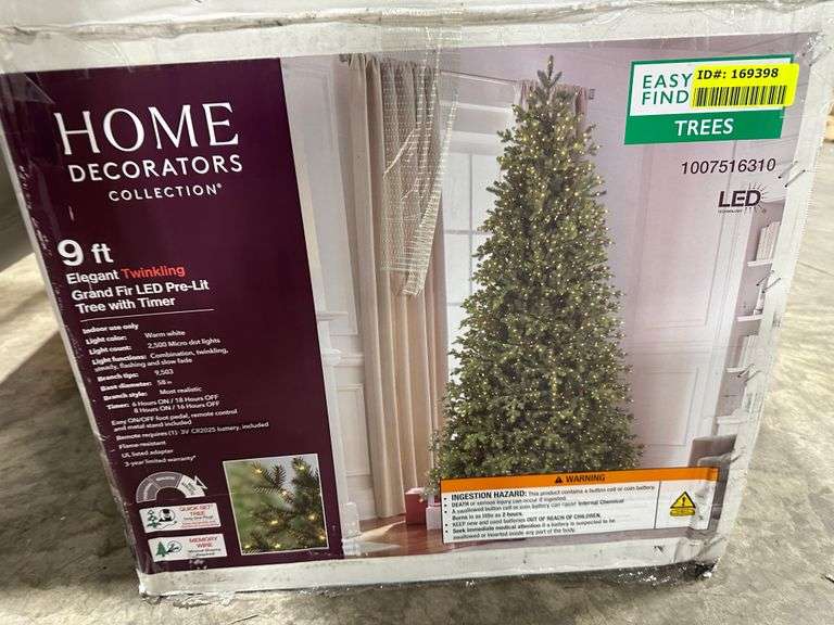 Home Decorators Collection 9 Ft Pre-Lit LED Artificial Christmas Tree ...