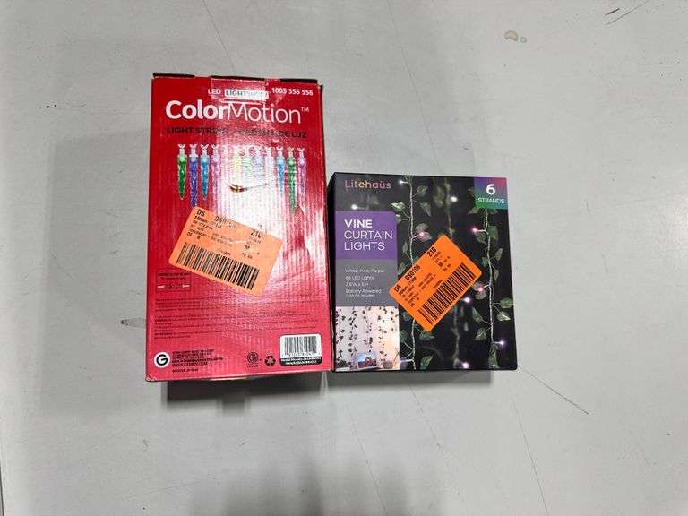 Light LED Color Motion Light Strings + Litehous Vine Curtain Lights ...