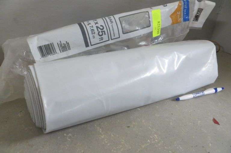 3.5 Mil Plastic 10' x 25' - Lambrecht Auction, Inc.